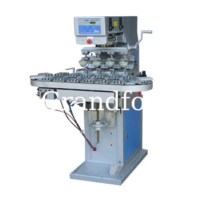 multi-functional air pressure 4-color pad printing machine with shuttle