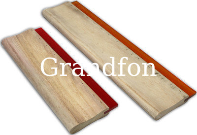 Wooden squeegee for screen printing
