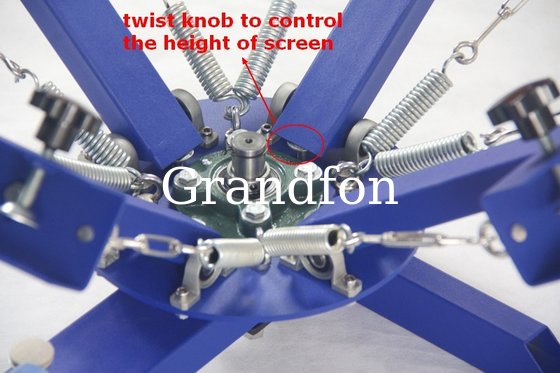 4-1 entry level single wheel carousel silk screen printing press for t-shirts printing
