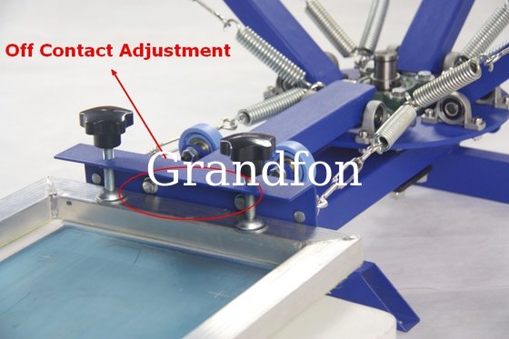 4-1 entry level single wheel carousel silk screen printing press for t-shirts printing
