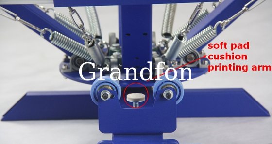 4-1 entry level single wheel carousel silk screen printing press for t-shirts printing