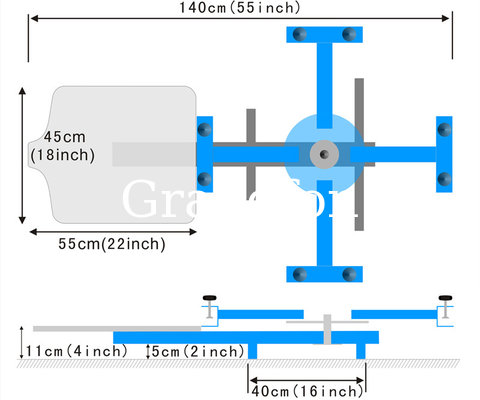 4-1 entry level single wheel carousel silk screen printing press for t-shirts printing