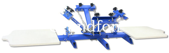 cheap t-shirt 4 color 2 pallets manual screen printing press for sale