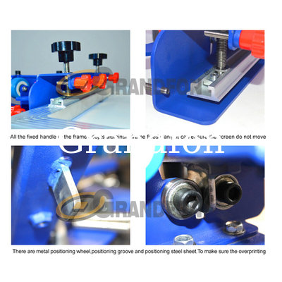 manual 6 color 6 station silk screen printing press for sale