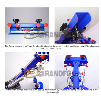 manual 6 color 6 station silk screen printing press for sale