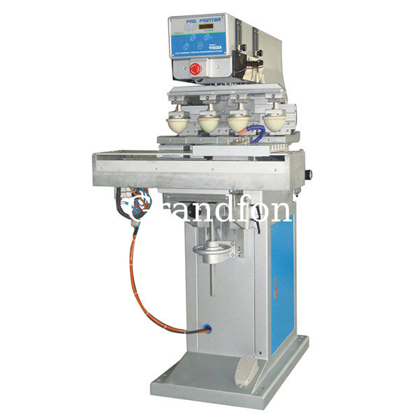 high speed pneumatic 4-color digital  pad printing machine with shuttle for toys printing
