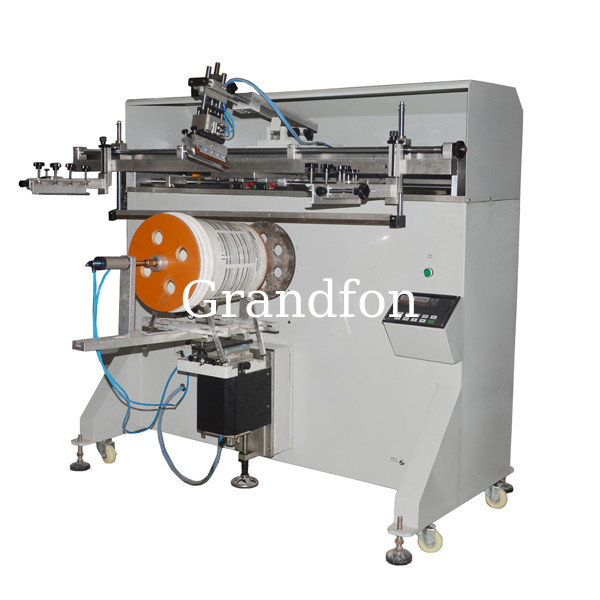 single color new good  air pressure semi-automatic bucket silk screen printing machine for sale