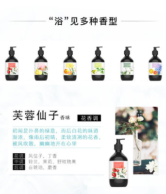 Good Smelling Clean Fruity Shower Gel 300ml , Male And Female Fragrance Body Lotion supplier