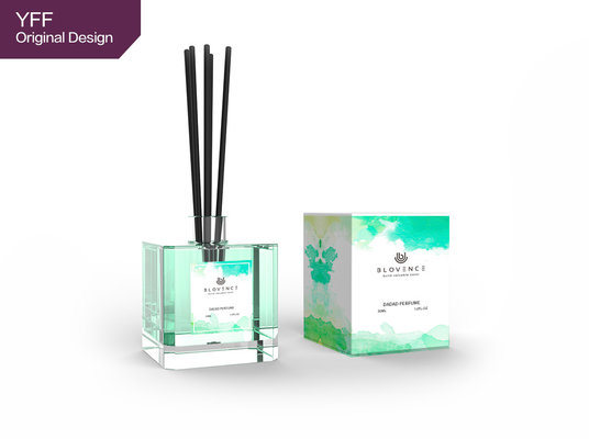 Elegant Scent Fragrance Reed Diffuser  , Floral Green Room Perfume Diffuser supplier