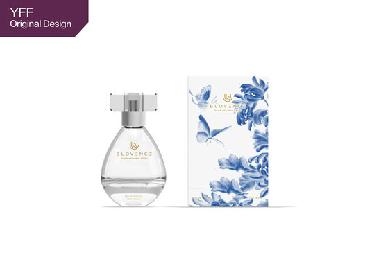 Blue And White Floral Oriental Perfumes , 100ml Flower Scent Perfume For Party supplier