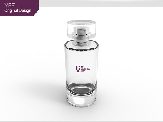 Crystal Clear Empty Glass Perfume Bottles , Glass Perfume Atomiser Bottles 100ml supplier