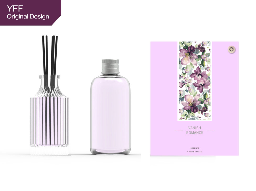 Room Fragrance Reed Diffusers Magic Light Vanish Romance 200ML FEMALE Floral Fruity FOB supplier