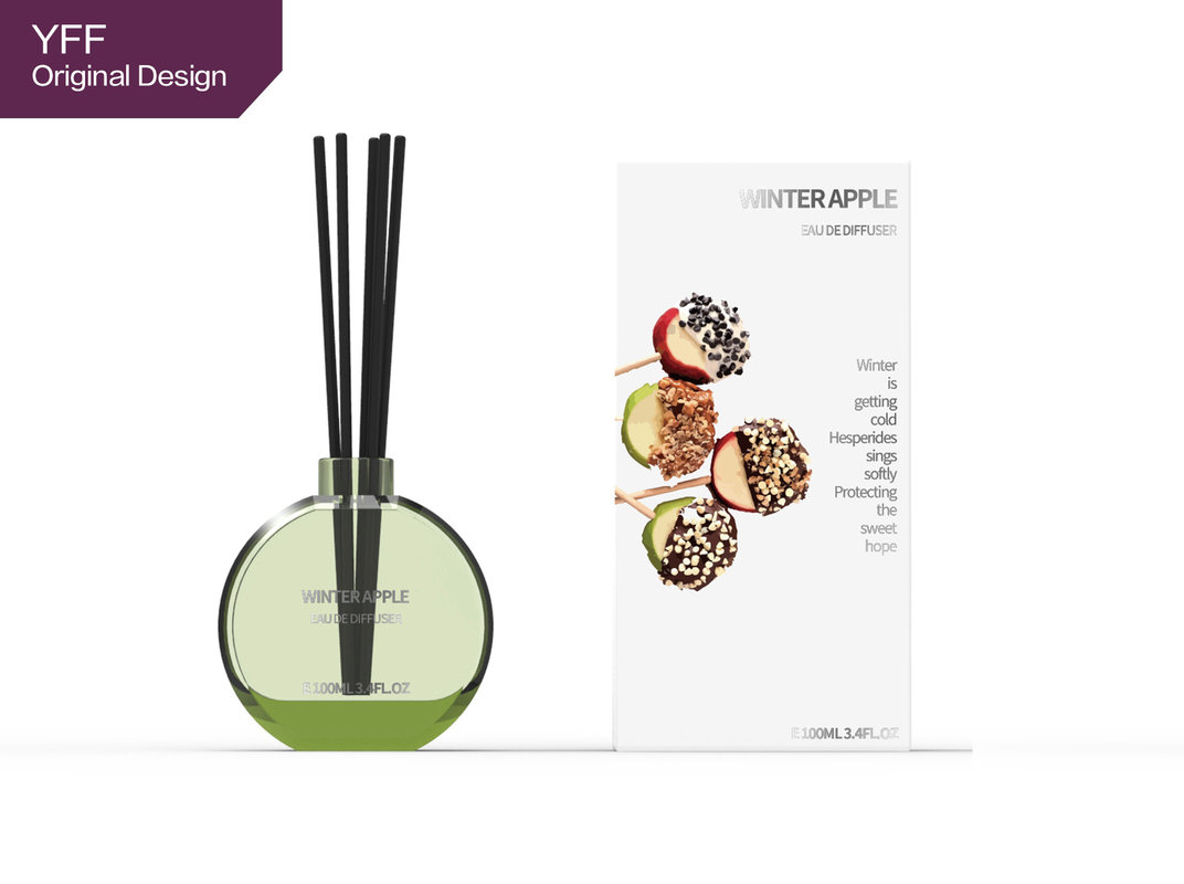 Room Fragrance Reed Diffusers Delicious Food Winter Apple 100ML FEMALE Floral Fruity FOB supplier