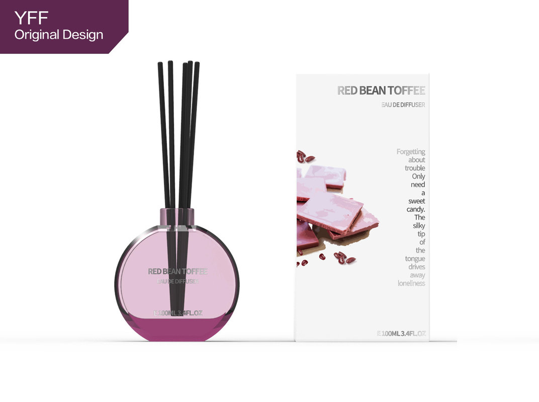 Room Fragrance Reed Diffusers Delicious Food Red Bean Toffee 100ML FEMALE Gourmand FOB supplier
