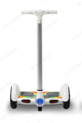 Kids 2 Wheel Self Balancing Scooter White Low Battery Protection