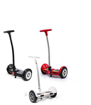 Off Road Dual Wheel Self Balance Scooter 10 Inch Tyre With Handle Bar