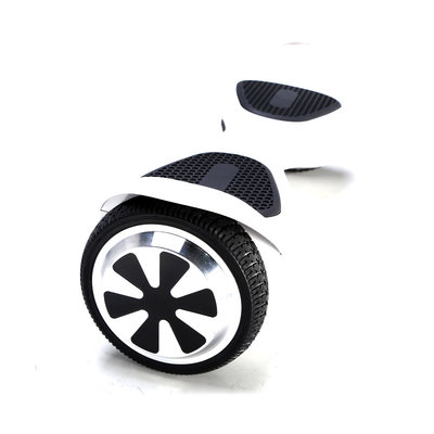 White and Black 8 Inch 2 Wheel Self Balancing Scooter With Turning Led Light