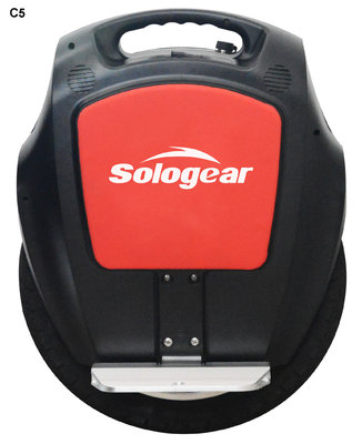 Black Sport Electric Self Balancing Unicycle 350W Brushless DC Motor