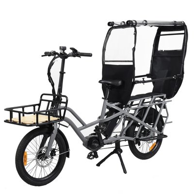 Family-Friendly Electric Cargobike with Child Seats