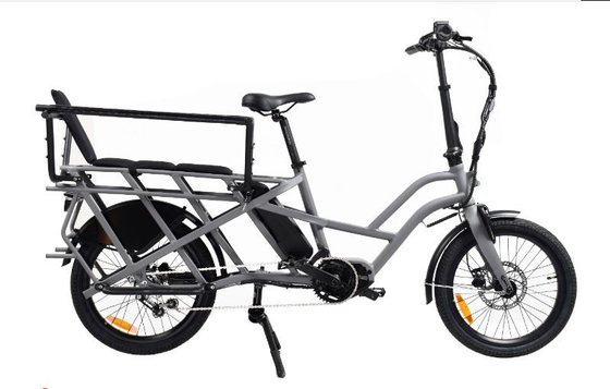 Aluminum Electric power assisted Cargobike with 80 Km Range and 36V15AH Lithium-ion Battery Capacity