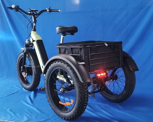 20*4.0 Electric Three Wheel Fat  CargoBicycle With differential