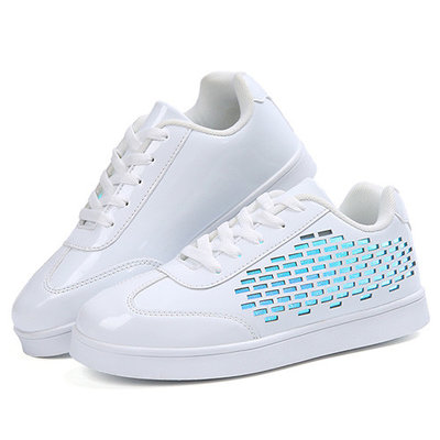 China Colorful Fiber Texture LED Screen Shoes Remote Control Led Light Up Sneakers supplier