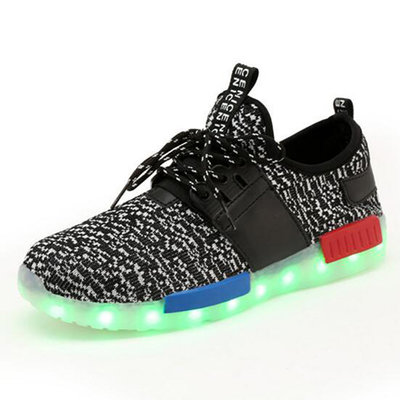 China Teenager Flashing Rechargeable LED Sneakers For Event Nights Long Life supplier