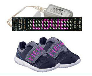 China Rechargeable LED Display Shoes APP Simulation Function Light Up Sole Shoes supplier