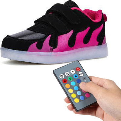 China USB Rechargeable Remote Control LED Shoes For Toddlers 11 Lighting Changing Modes supplier