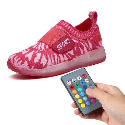 China Rechargeable Luminous Led Light Up Shoes , Simulation Led Light Up Sneakers supplier