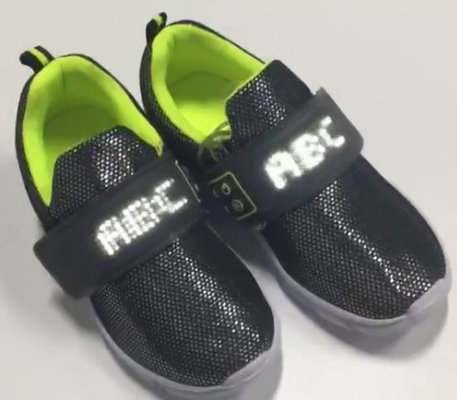 China USB Rechargeable LED Display Shoes Light Up Sneakers APP Simulation Function With Music supplier