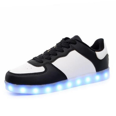 Android Phone App Control White Light Up Shoes , Teenager Tennis Shoes With Lights supplier