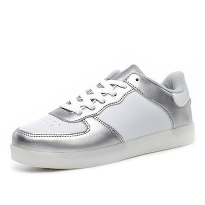 Android Phone App Control White Light Up Shoes , Teenager Tennis Shoes With Lights supplier