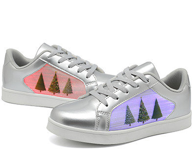 Adult Light Up Shoes With Led Display  , App Control Custom Led Shoes supplier
