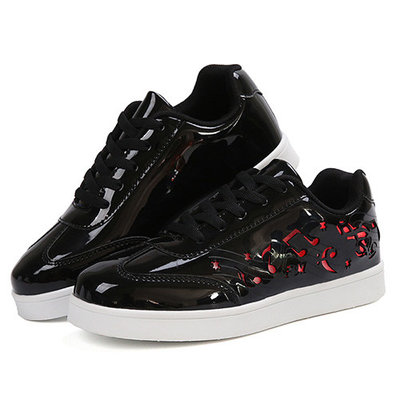 Glow Texture LED Screen Shoes / Black Light Up Shoes For Adults Wear - Resistant supplier