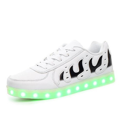 Led Light Up Neon Color Emitting Lace-up Trainer Led Tenis Shoes Led Sneakers supplier