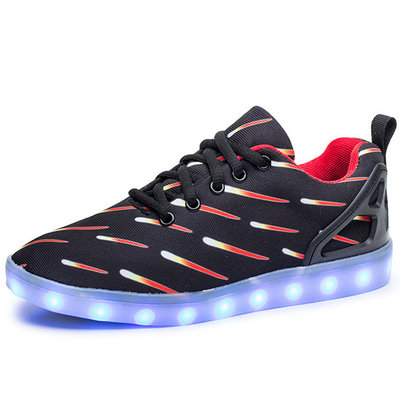 Cool Boy Rechargeable LED Sneakers APP Simulation Function With Music supplier