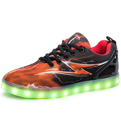 Cool Boy Rechargeable LED Sneakers APP Simulation Function With Music supplier