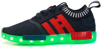 Children Toddler Boy Light Up Shoes , USB Rechargeable Lighted Tennis Shoes supplier