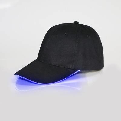 Cotton Custom Led Light Up Baseball Cap  , Breathable Flashing Led Baseball Cap supplier