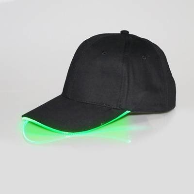 Cotton Custom Led Light Up Baseball Cap  , Breathable Flashing Led Baseball Cap supplier