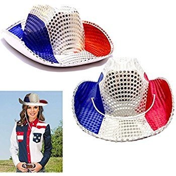 Neon Flash LED Light Up Hats Glow In Dark Flashing Lighted Cowboy Hats 5 Colors supplier