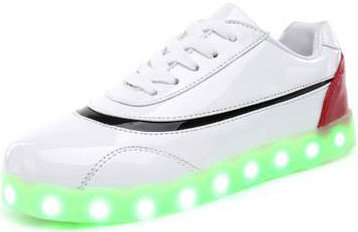 Full Color Rechargeable LED Sneakers App Wireless Control Wear - Resistant supplier