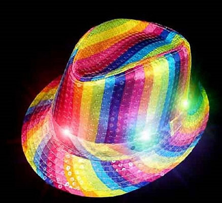 Jazz LED Light Up Hats Colorful For Women & Men Adults Comfort Touch Breathable supplier