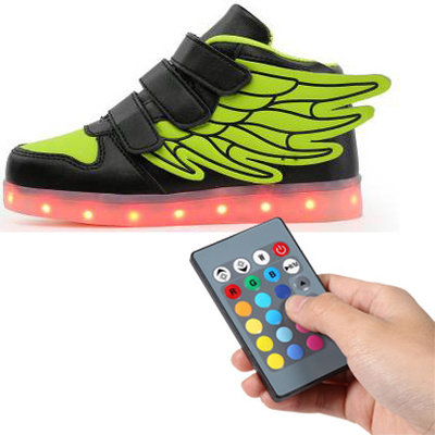 Kids Rechargeable Light Up Shoes , Remote Control Kids Led Light Up Shoes supplier