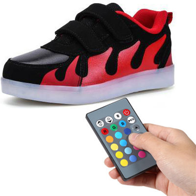 USB Rechargeable Remote Control LED Shoes For Toddlers 11 Lighting Changing Modes supplier