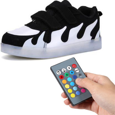 USB Rechargeable Remote Control LED Shoes For Toddlers 11 Lighting Changing Modes supplier