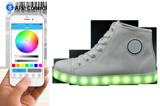 App Controlled Light Up Shoes , Custom  Simulation Led Luminous Shoes supplier