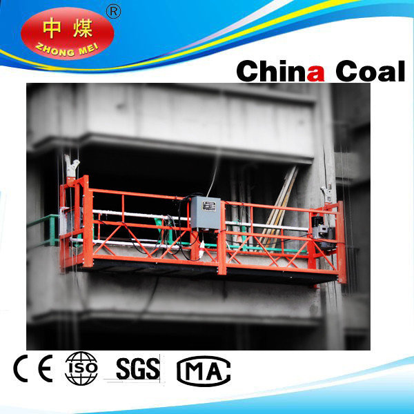 China coal group 2015 hot selling ZLP630 800 1000 Wire Rope Suspended Platform for High Rise Buildings