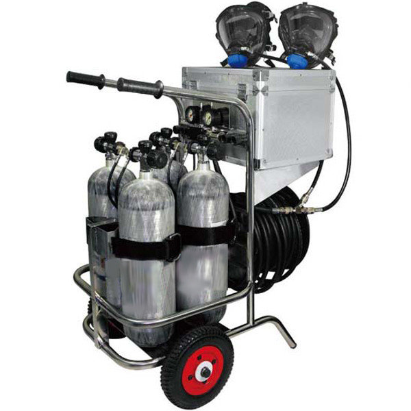 2014 New Movable air breathing apparatus with long tube , fire fighting respirator SCBA